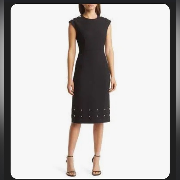 Hugo Boss | Dresses | Boss Devoka Studded Sheath Dress Nwot | Poshmark